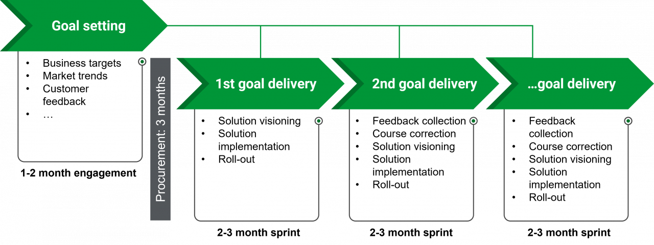 An alternative approach to large-scale digitalization projects